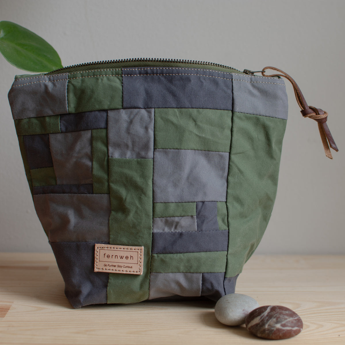Zero Waste "SPEY" Wash Bag - Patchwork – Fernweh UK
